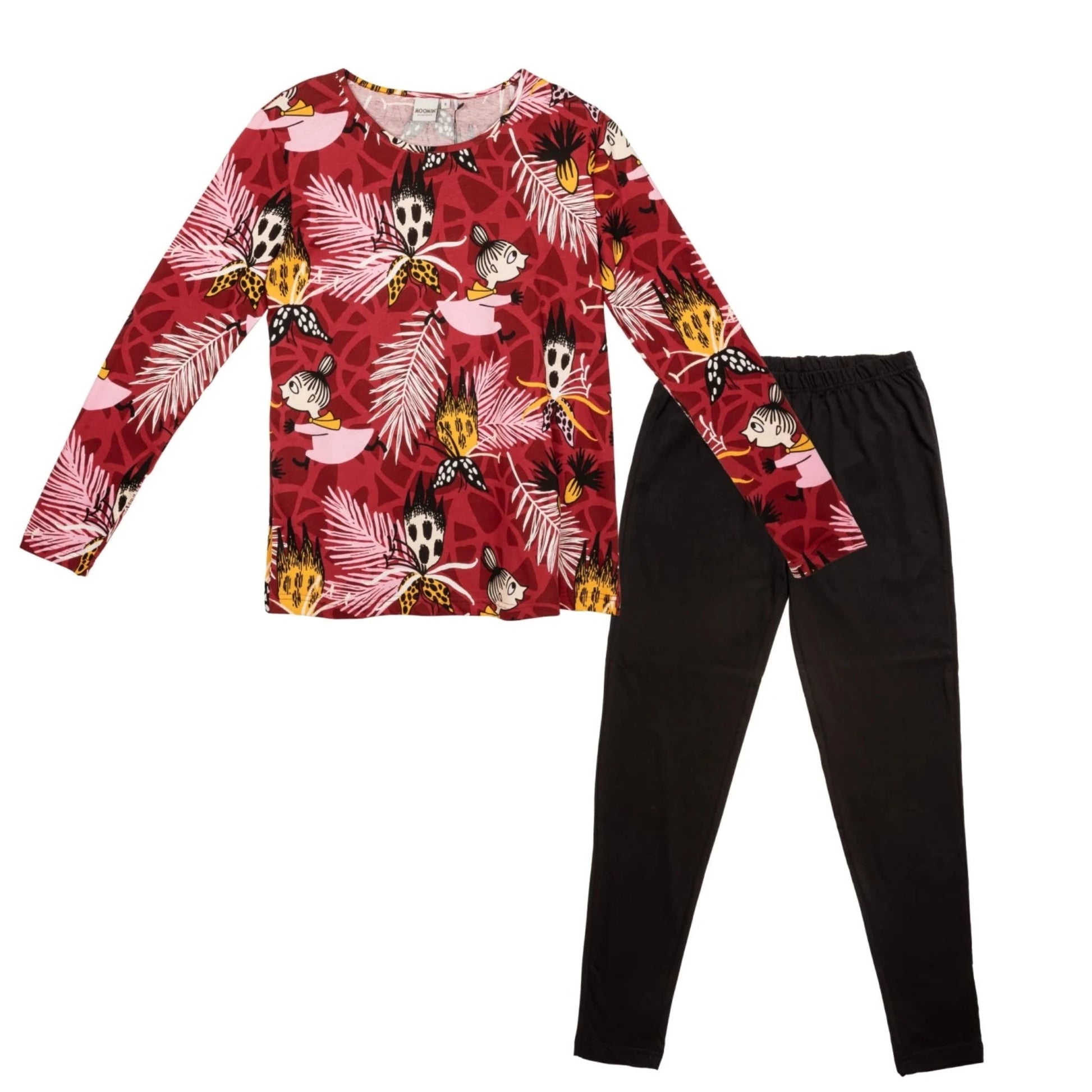 Moomin Women's Pyjamas Orchid, Dark Red – Nordic Chill
