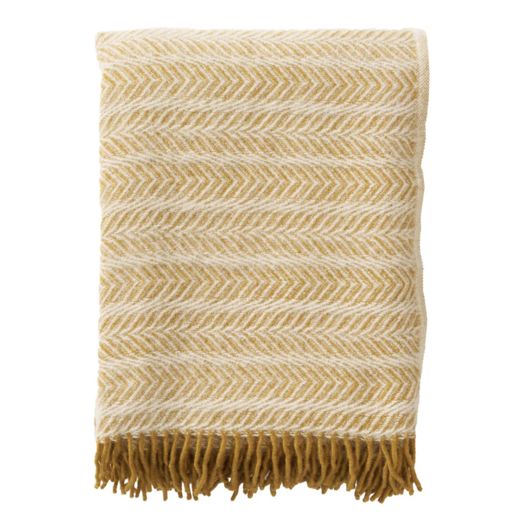 Klippan Alm 100% Wool Throw, Honey – Nordic Chill
