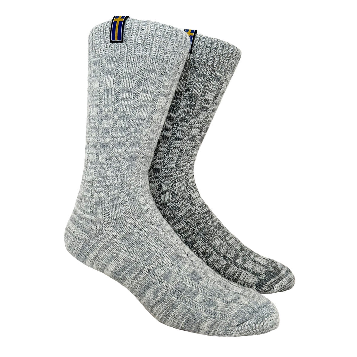 Sweden Mens Wool Socks 2-Pack Gift Box, Light Grey-Dark Grey – Nordic Chill